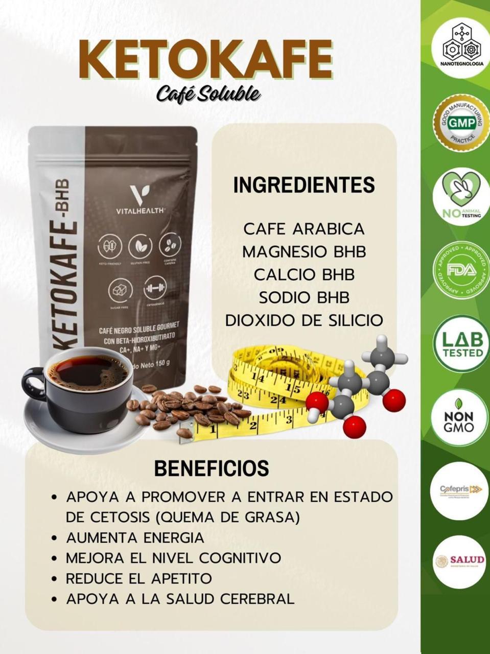 V-KETOKAFE BHB – Vital Suplementos Mex.